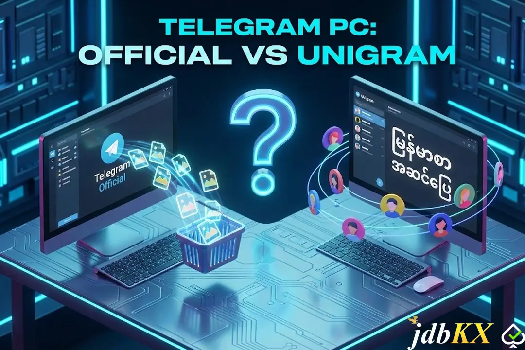Telegram သုံးရင် Official App ကို သုံးမလား? Unigram ကို သုံးမလား?